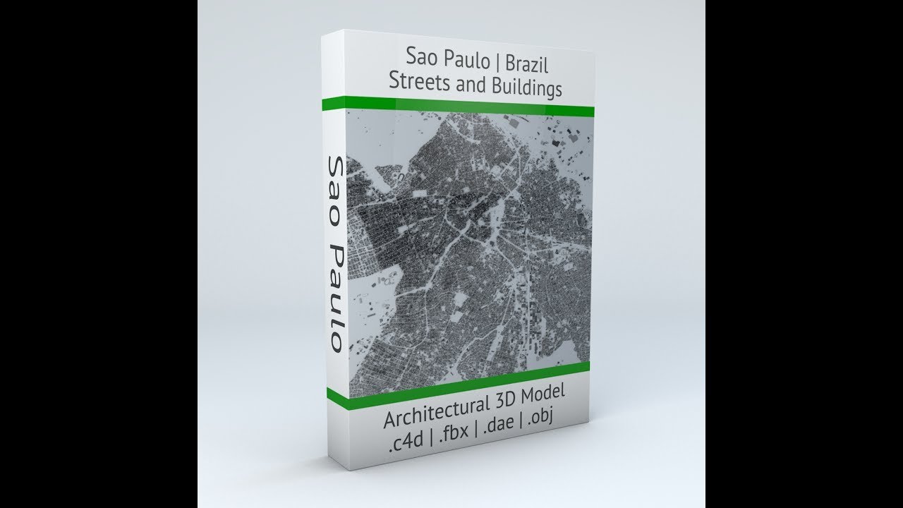 Sao Paulo Streets and Buildings Architectural 3D Model - YouTube