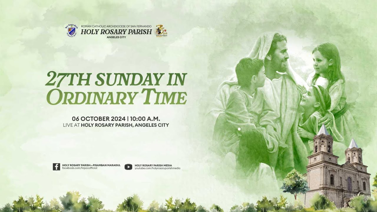 27th Sunday in Ordinary Time | 06 October 2024 - YouTube