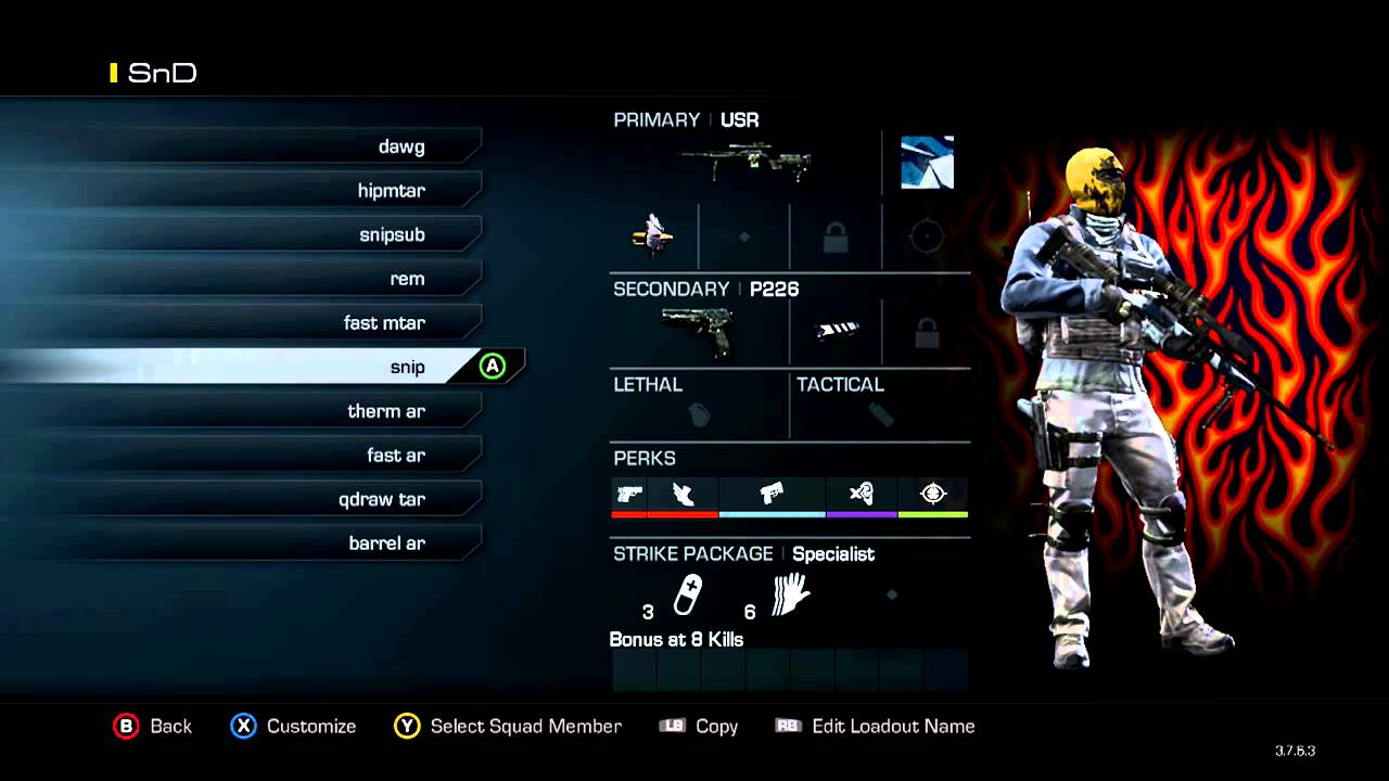 Call of Duty: Ghost Competitive SnD class setups - YouTube