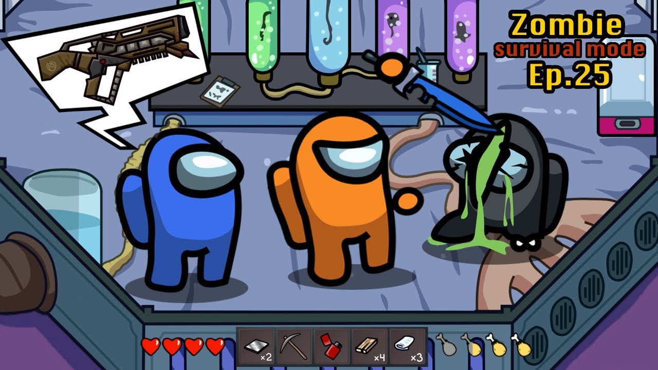 Survival Mode 🛠 Among Us Zombie - Ep 25 Blaster - Animation - YouTube