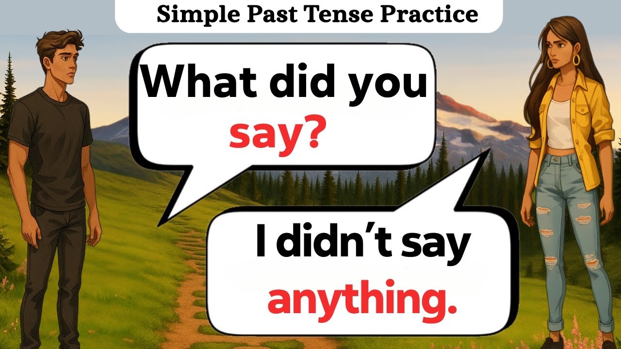 English Conversation Practice -Simple Past Tense -Improve Speaking ...