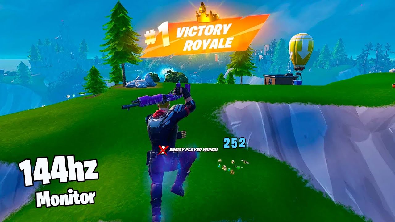 I Played Fortnite on 144hz Monitor for the first time... - YouTube