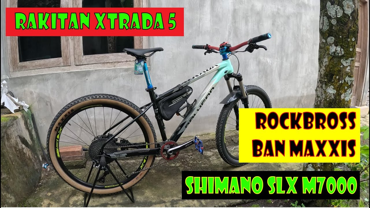 sepeda rakitan polygon xtrada 5 tahun 2021 shimano slx m7000 - YouTube