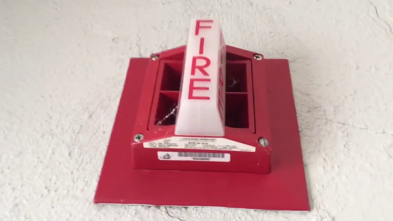 System Sensor MASS Horn-Strobe at my Church - YouTube