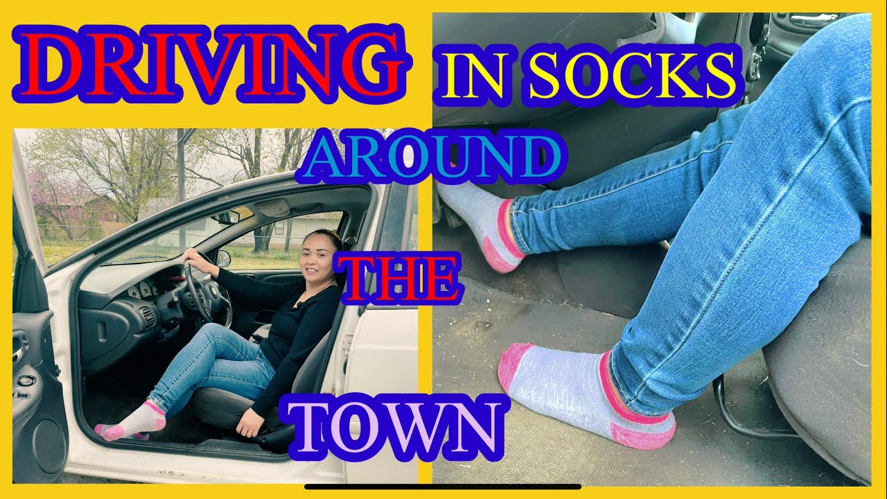 || DRIVING IN SOCKS || AROUND TOWN 🚘 - YouTube