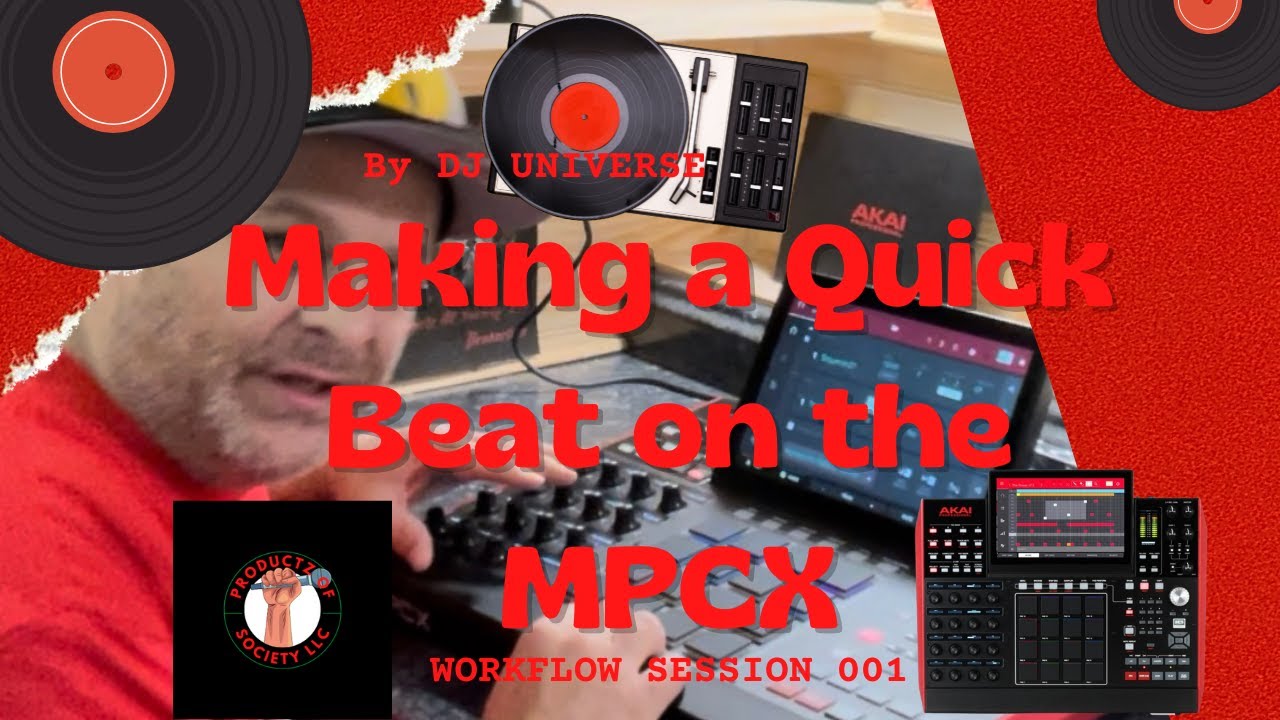 Making A Quick Beat On The MPCX (Workflow Session 001) - YouTube