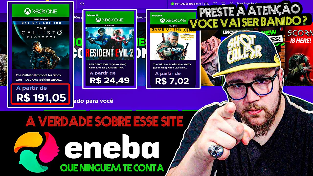 COMPRAR JOGOS DE XBOX NO ENEBA DA BAN ? A VERDADE QUE NAO TE CONTAM ! O FIM DESSA DUVIDA - YouTube
