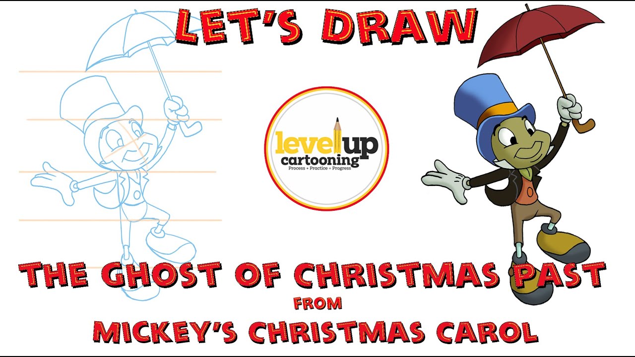 Let's Draw The Ghost of Christmas Past | Mickey's Christmas Carol - YouTube