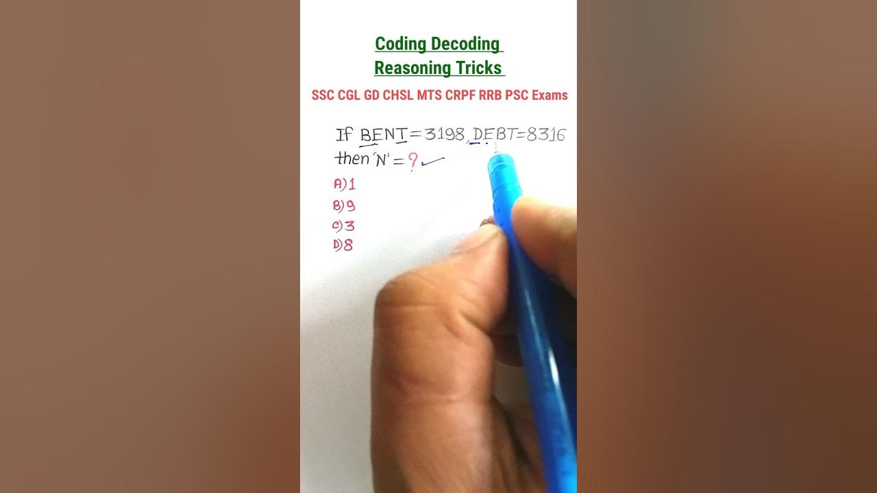 Coding Decoding Coding Decoding Reasoning Tricks Reasoning For Ssc