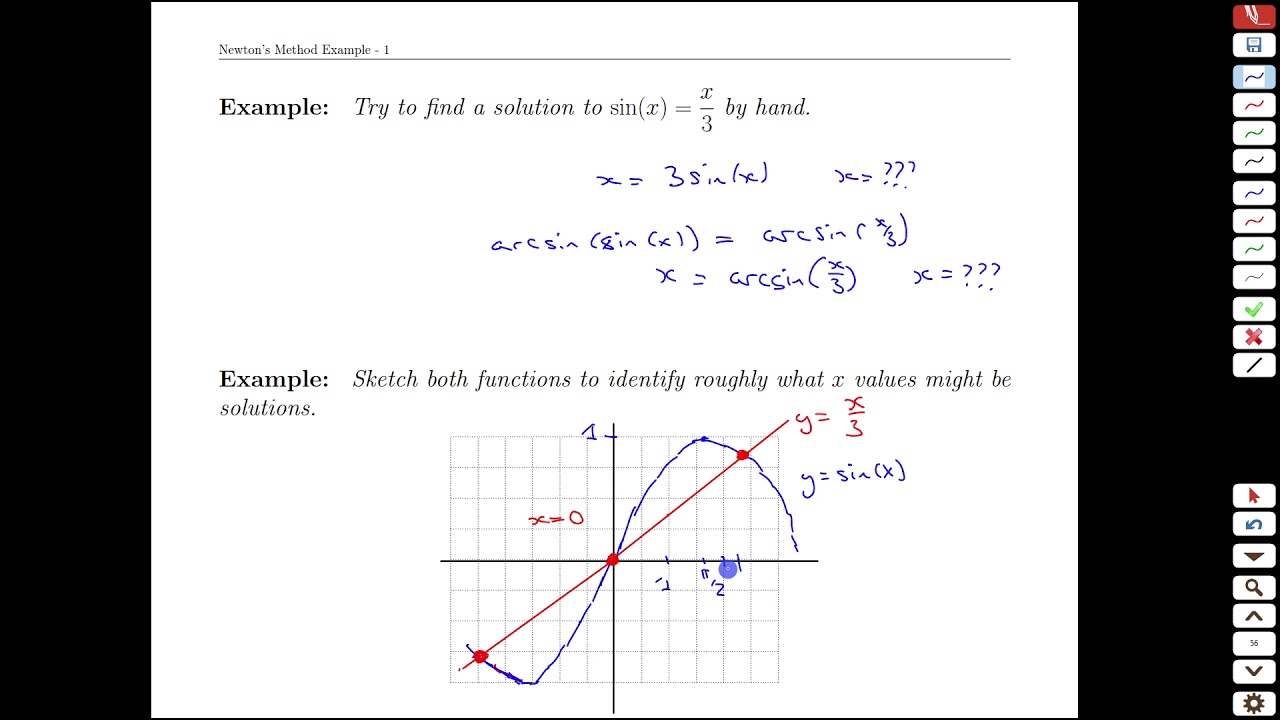 Unit 4-13 Newtons Method Example - MATH 121 - YouTube