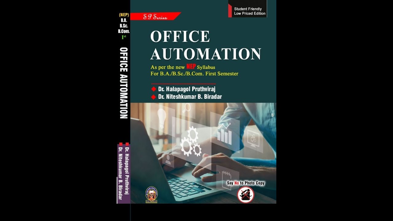 Introduction to Office Automation Syllabus of Open Elective paper for ...