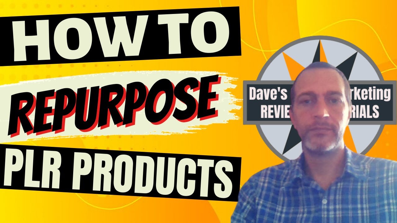 How To Repurpose PLR Products - YouTube