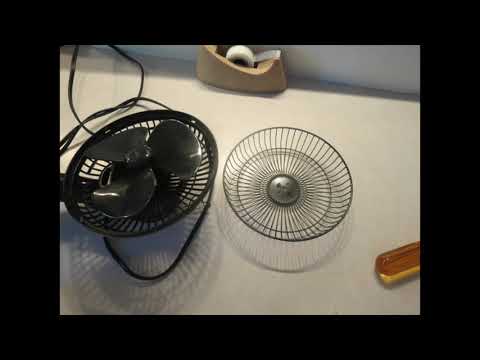 How To Oil a 7 Inch Desktop Living Solutions Brand Fan - YouTube
