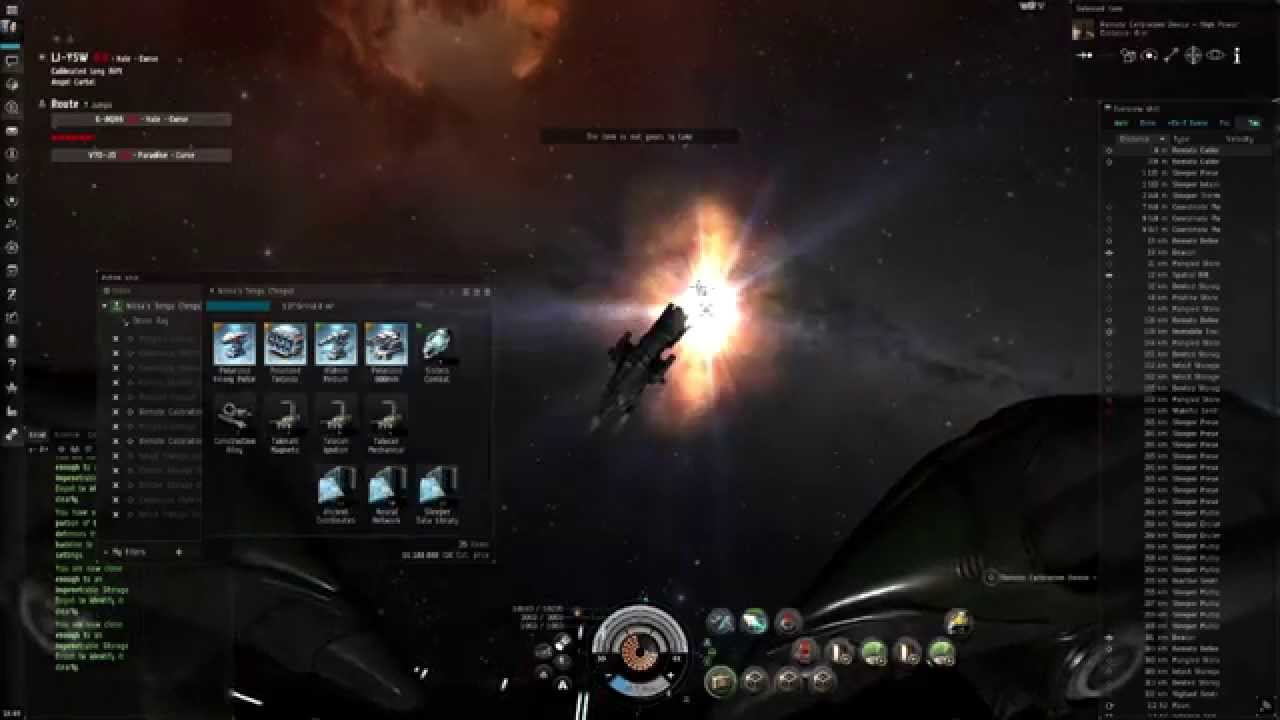 EVE Online Exploration : Playthrough du Standard Sleeper Cache - YouTube