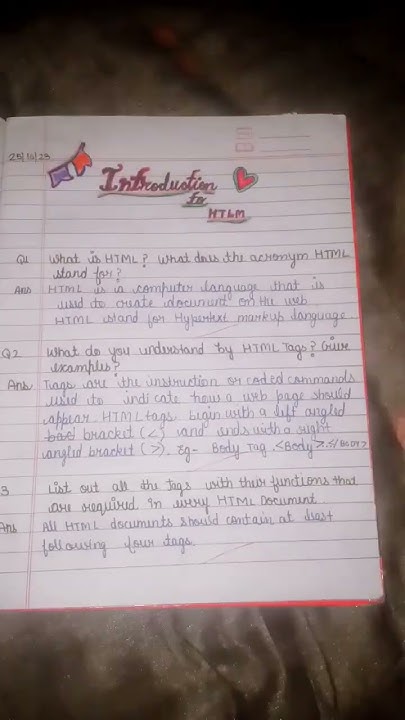 class 7 computer 🖥️💻 chapter - Introduction to HTML - YouTube