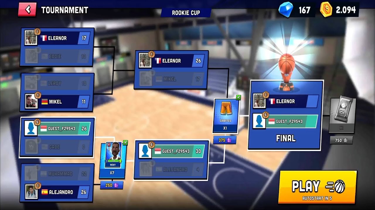 Pertama Kali Main Mini Basketball Final Rookie Cup Gameplay #1 - YouTube