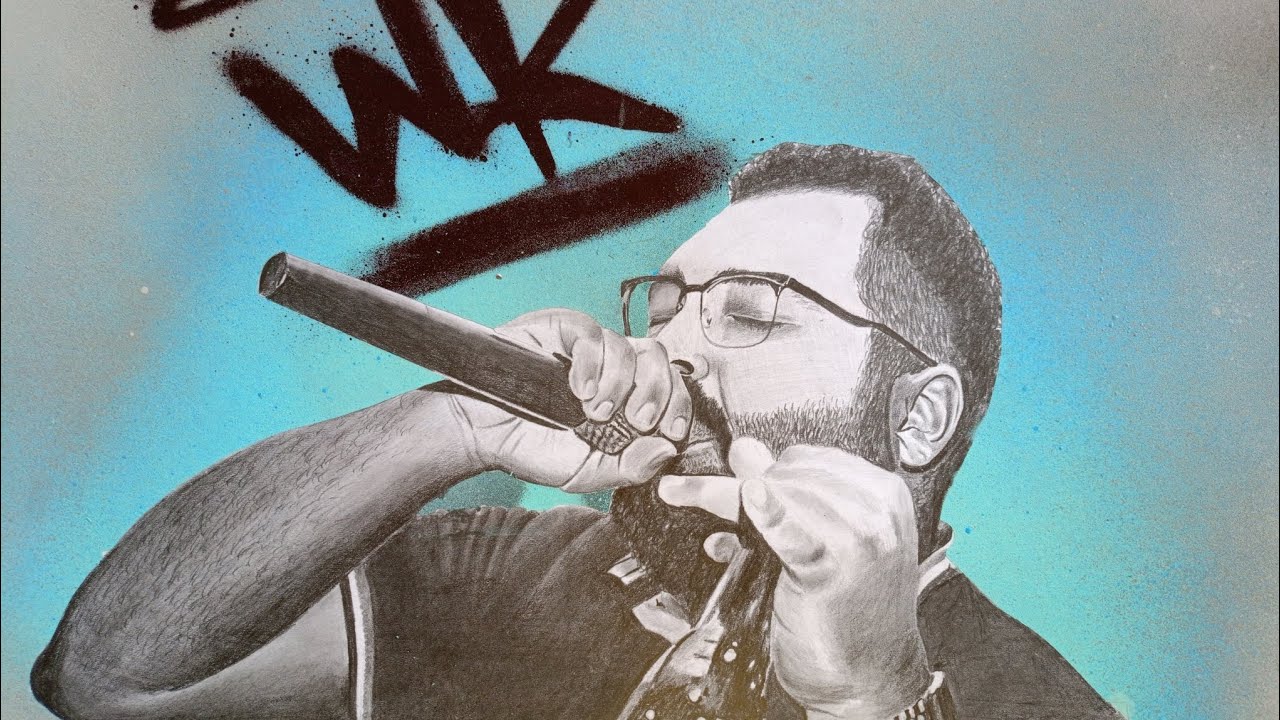 un pequeño retrato de el rapero WK (R.I.P.)el rap mexicano perdió mucho ...