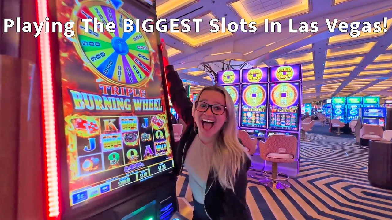 We Played The BIGGEST Slot Machines In All Of Las Vegas! - YouTube