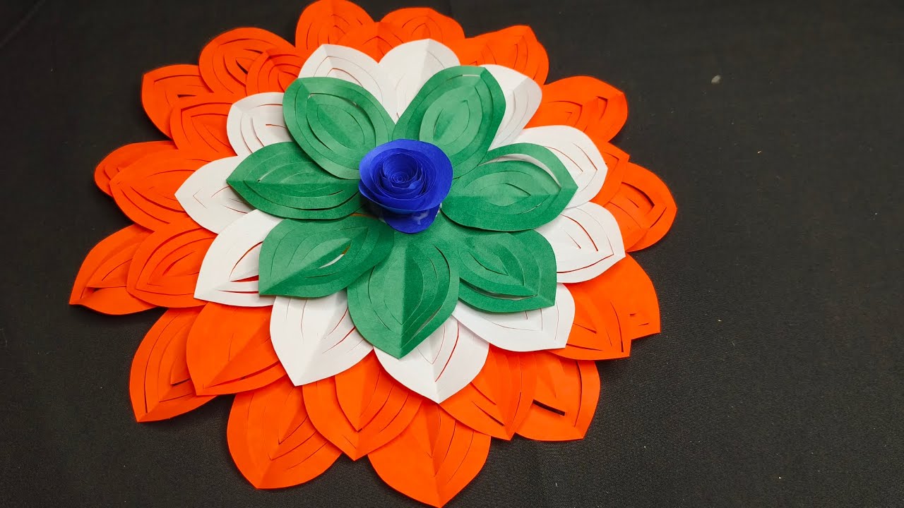 Flag Colour Paper Craft Ideas// DIY Wall Home Decoration// Beautiful ...