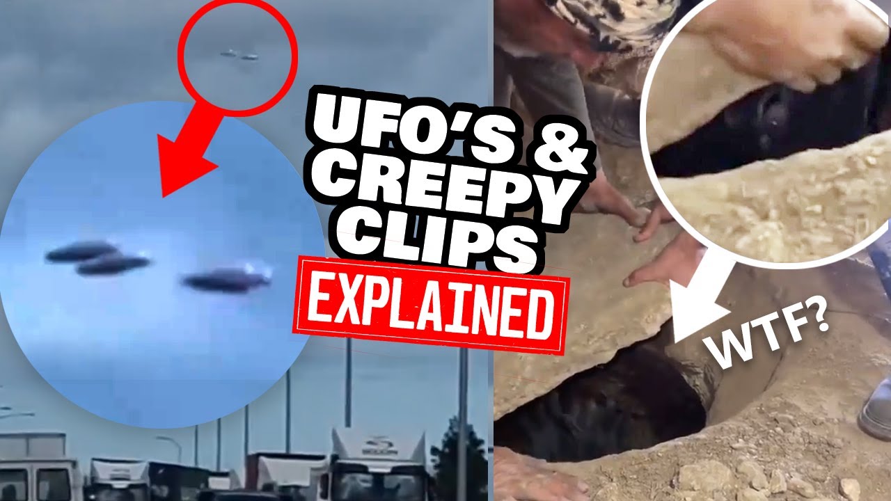 BEST FOOTAGE of Silver Disc UFO's, UAP Creating Crop Circle & Creepy ...
