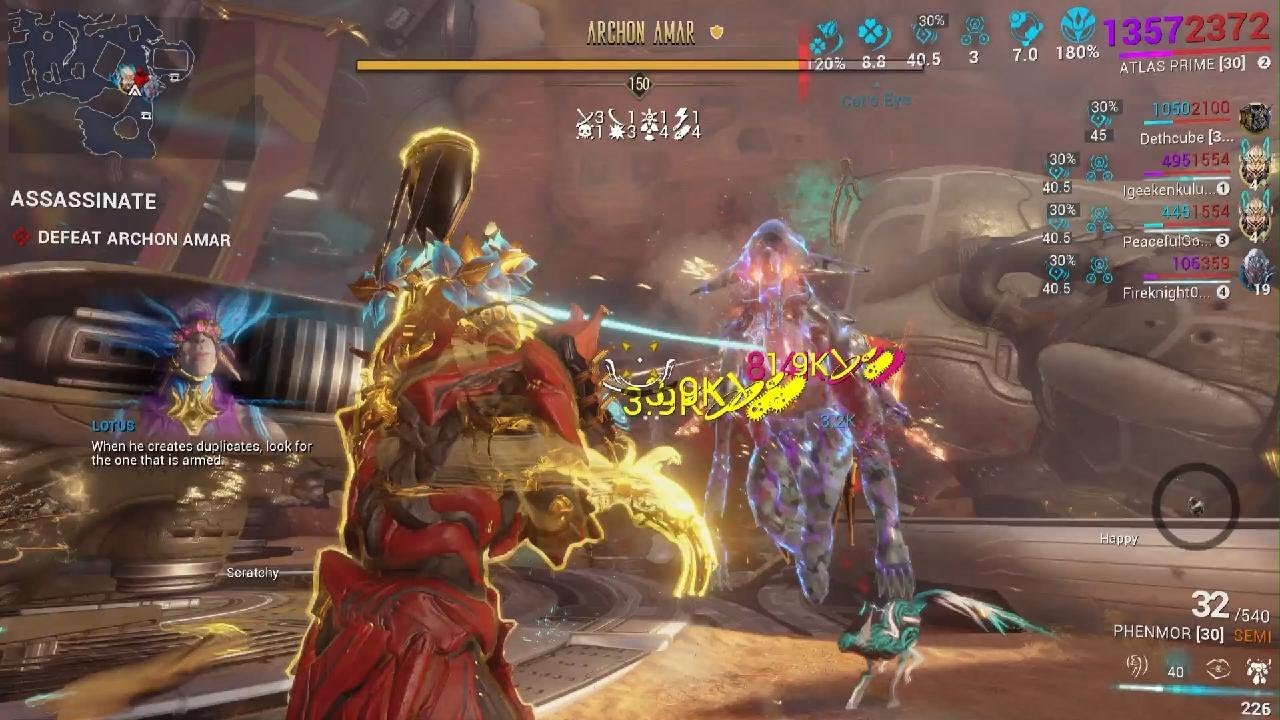 Archon Boss 150 Level Warframe - YouTube