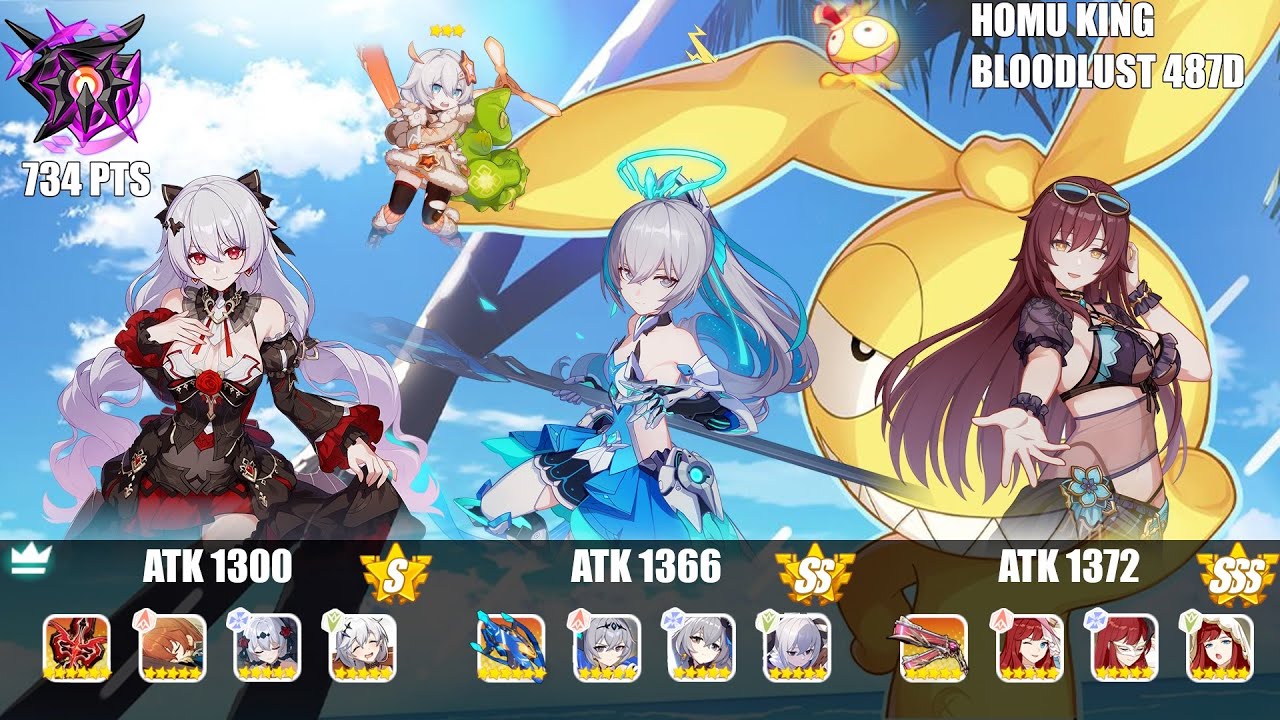 Honkai Impact 3rd : EX Abyss Nirvana 487D : HOMU (BLOOD) 734Pts : LV(S0 ...