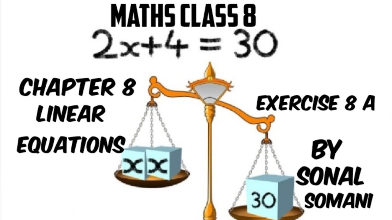Maths / Class 8/ Chapter 8/Linear Equations/ Exercise 8 A / Part 1/ Rs ...