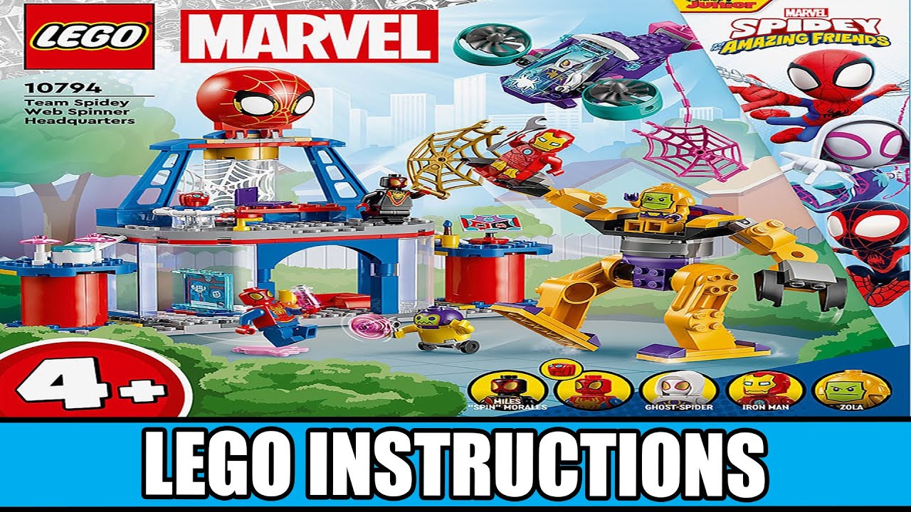LEGO Instructions - Marvel Super Heroes - 10794 - Team Spidey Web ...
