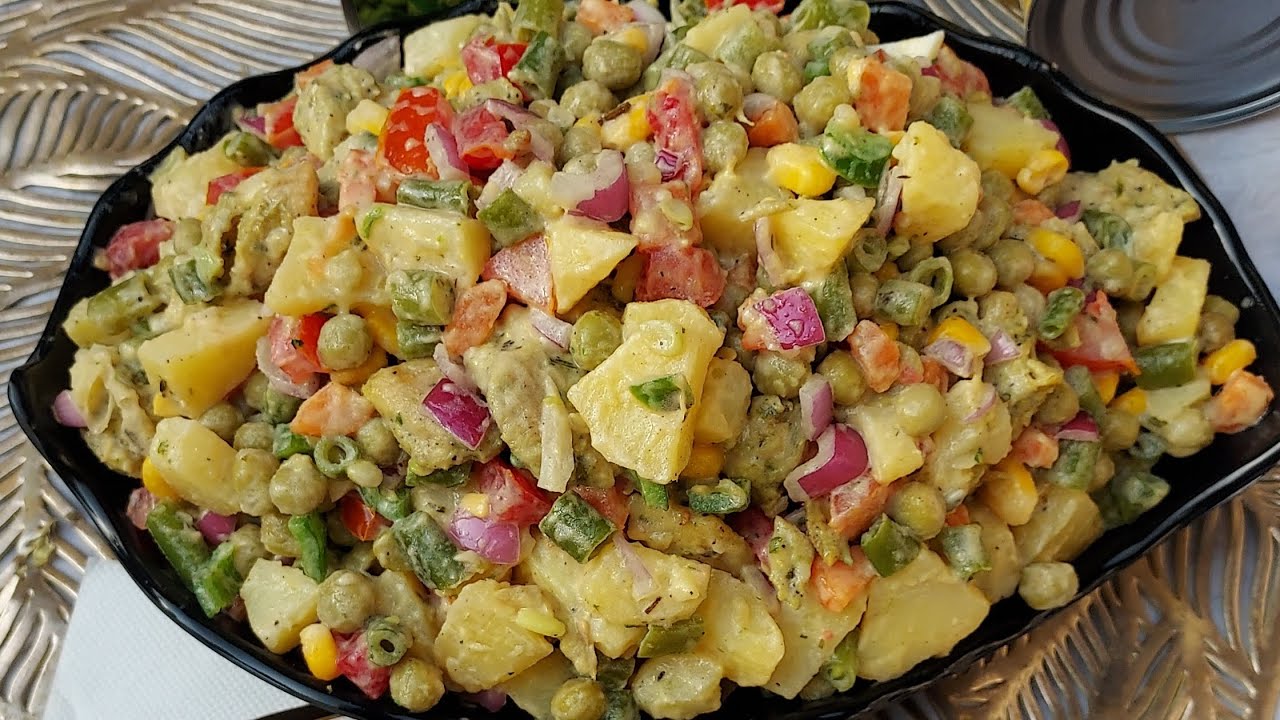 Macédoine de légumes au poulet - YouTube