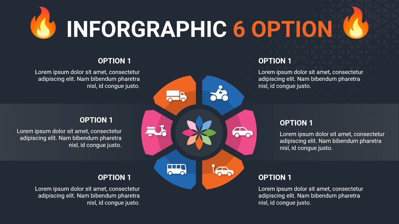 Hướng Dẫn Làm Slide 🔥INFOGRAPHIC 6 OPTION🔥 - YouTube