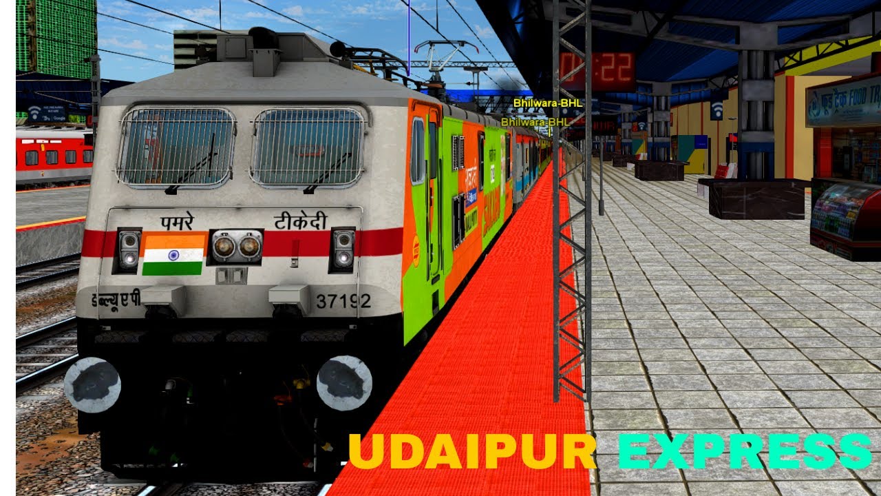 UDAIPUR EXPRESS IN IR - MSTS || Train Racing + High Speed Journey || PT ...