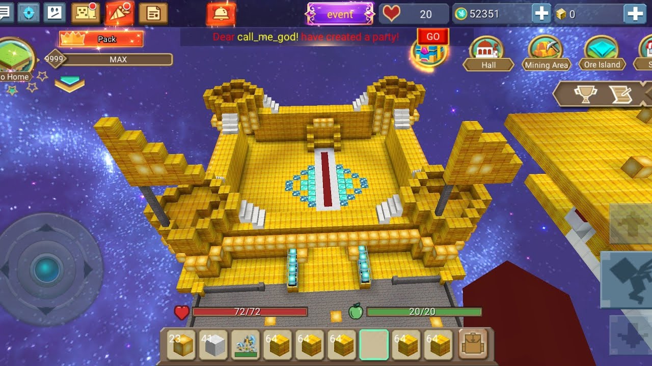 Building Castle In Skyblock😍 - Blockmango Skyblock - YouTube