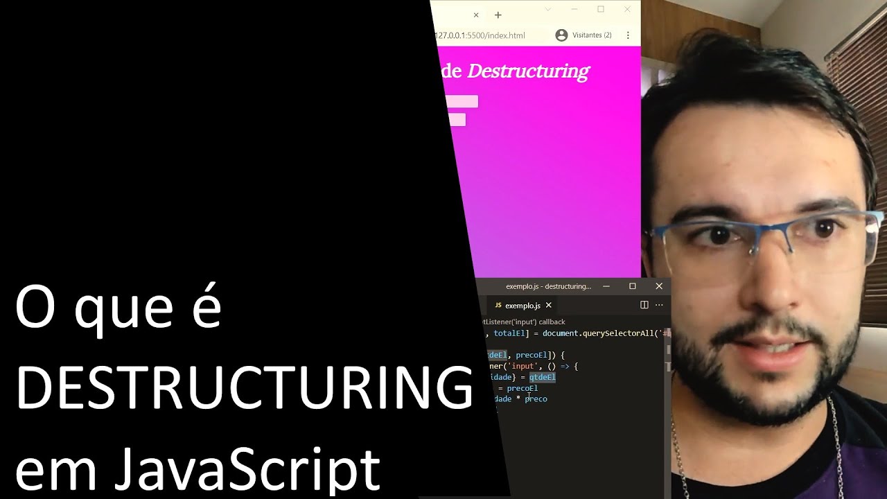 O que é DESTRUCTURING em JavaScript e como usar - YouTube
