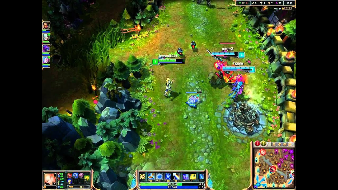 League of Legends Gameplay :: Lux bot lane - YouTube