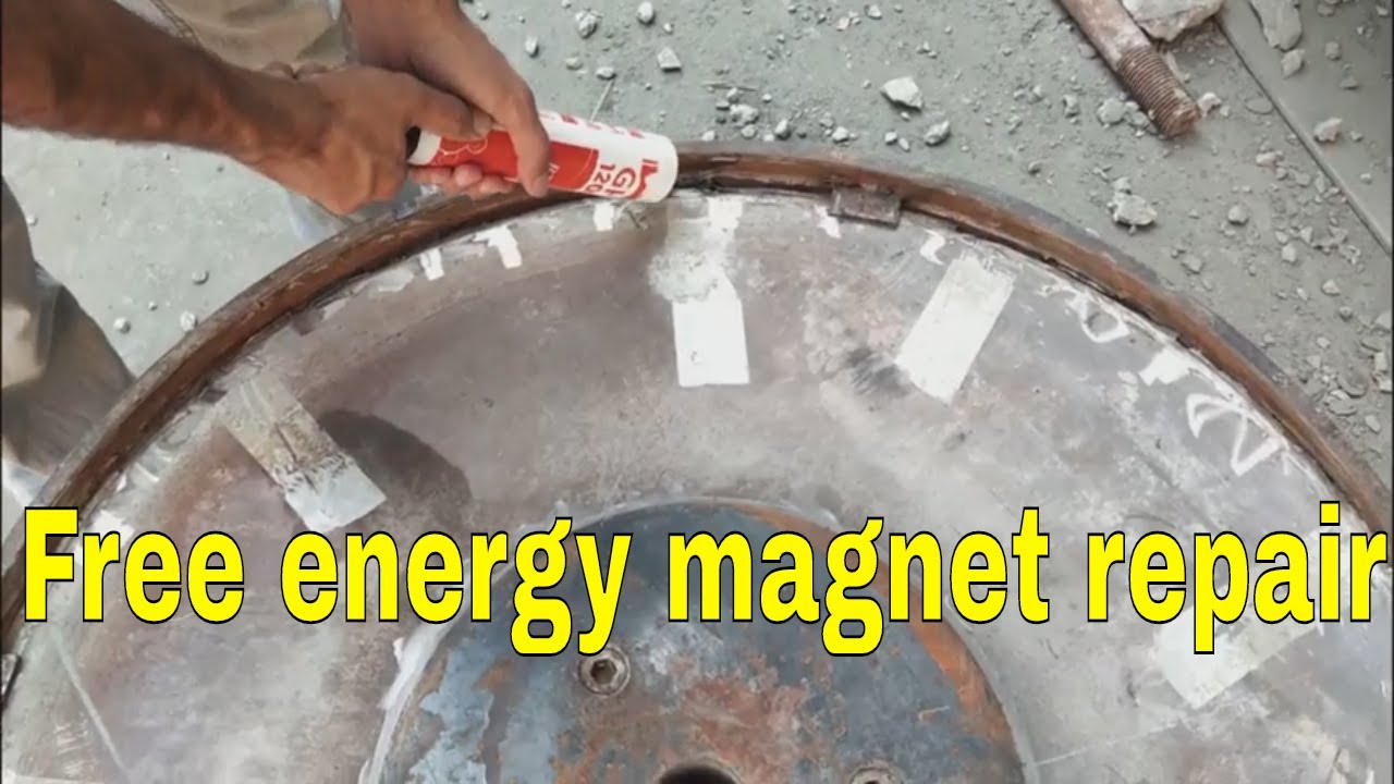 Electromagnet coil repair. Free energy machine uses permanent magnets ...