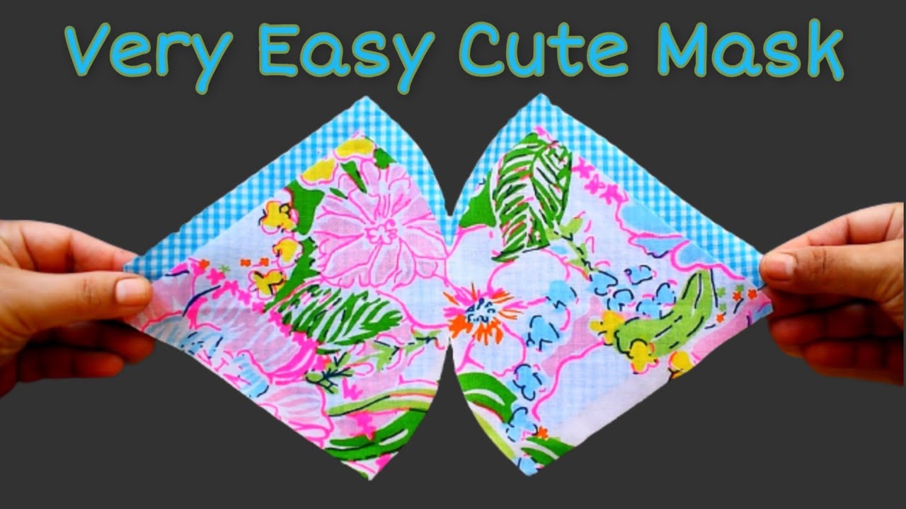 Make Very Easy Cute Face Mask Sewing Tutorial 😷 - YouTube