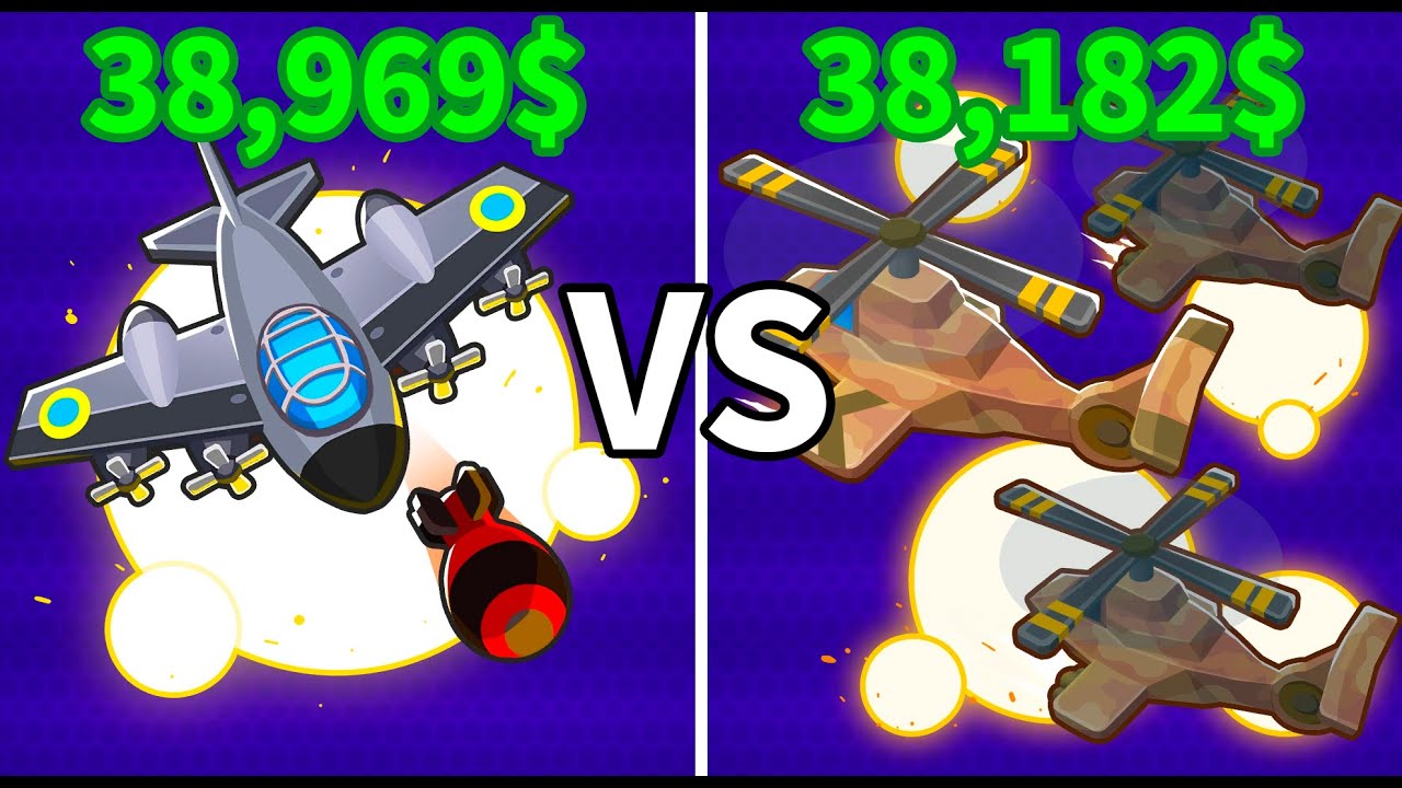 BTD 6 Monkey Ace vs Heli Pilot - YouTube