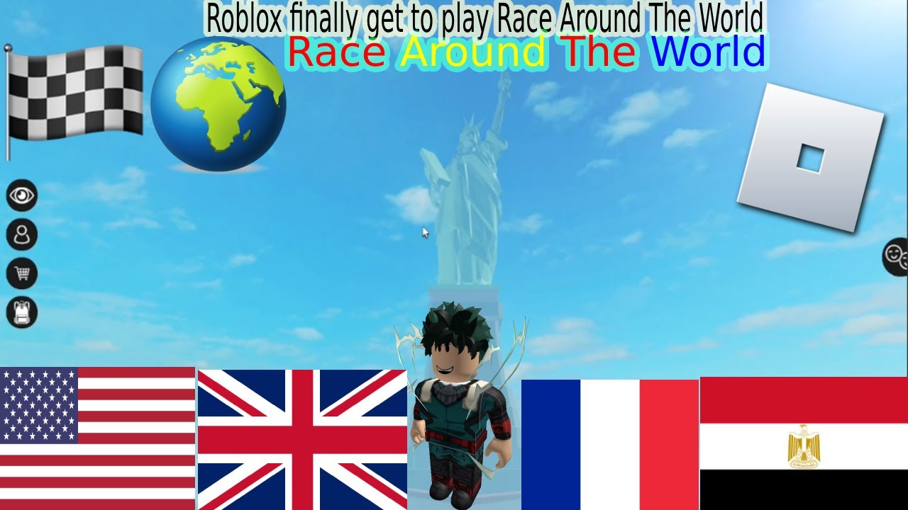 Roblox: finally playing Race Around The World🏁🌍 - YouTube