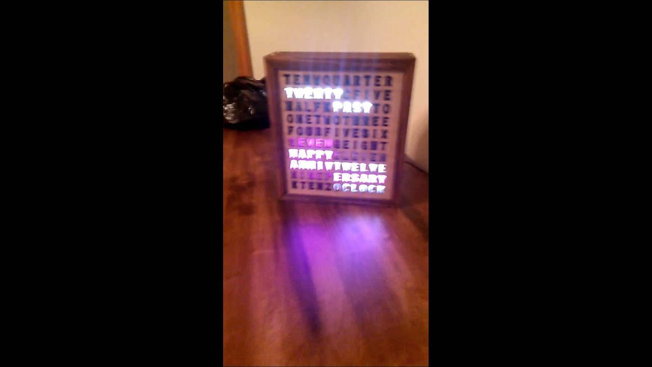 LED Word Clock Special - YouTube