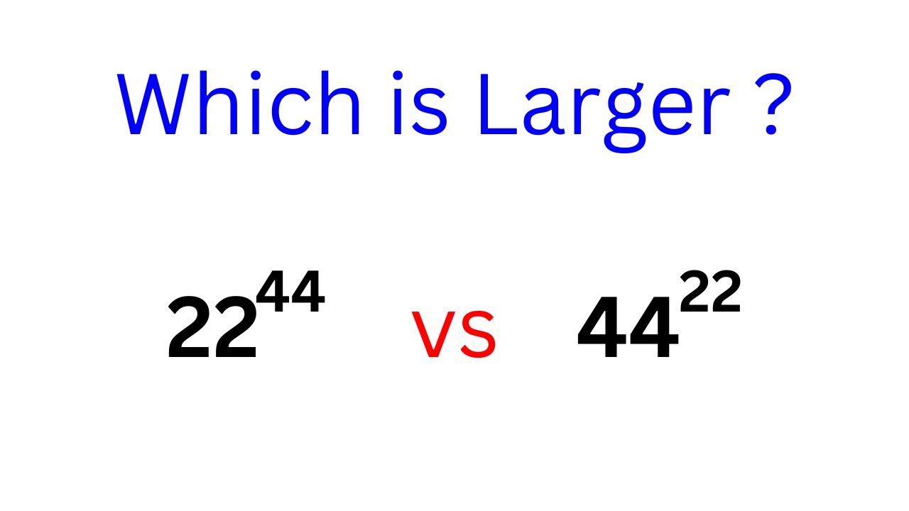 Comparing 2 Numbers - Which is Larger - YouTube
