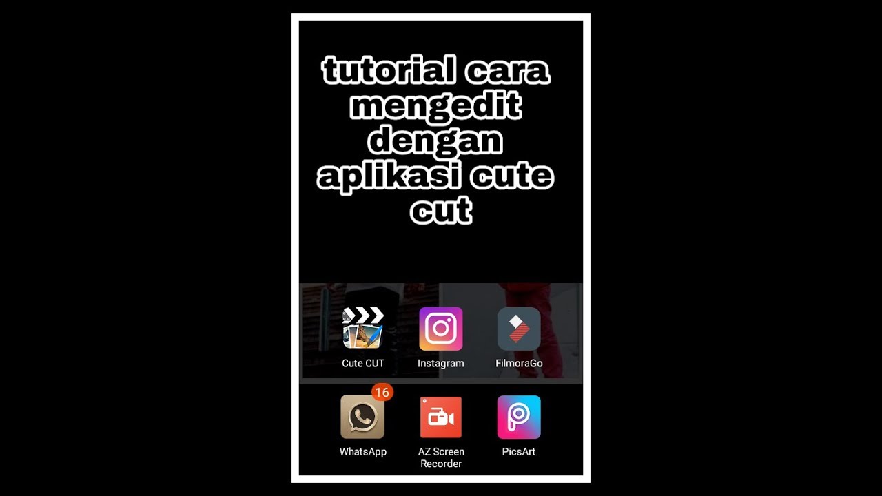 Tutorial ngedit pake aplikasi cute cut - YouTube