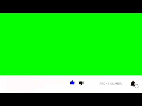 Beğen ve Abone ol green screen telifsiz