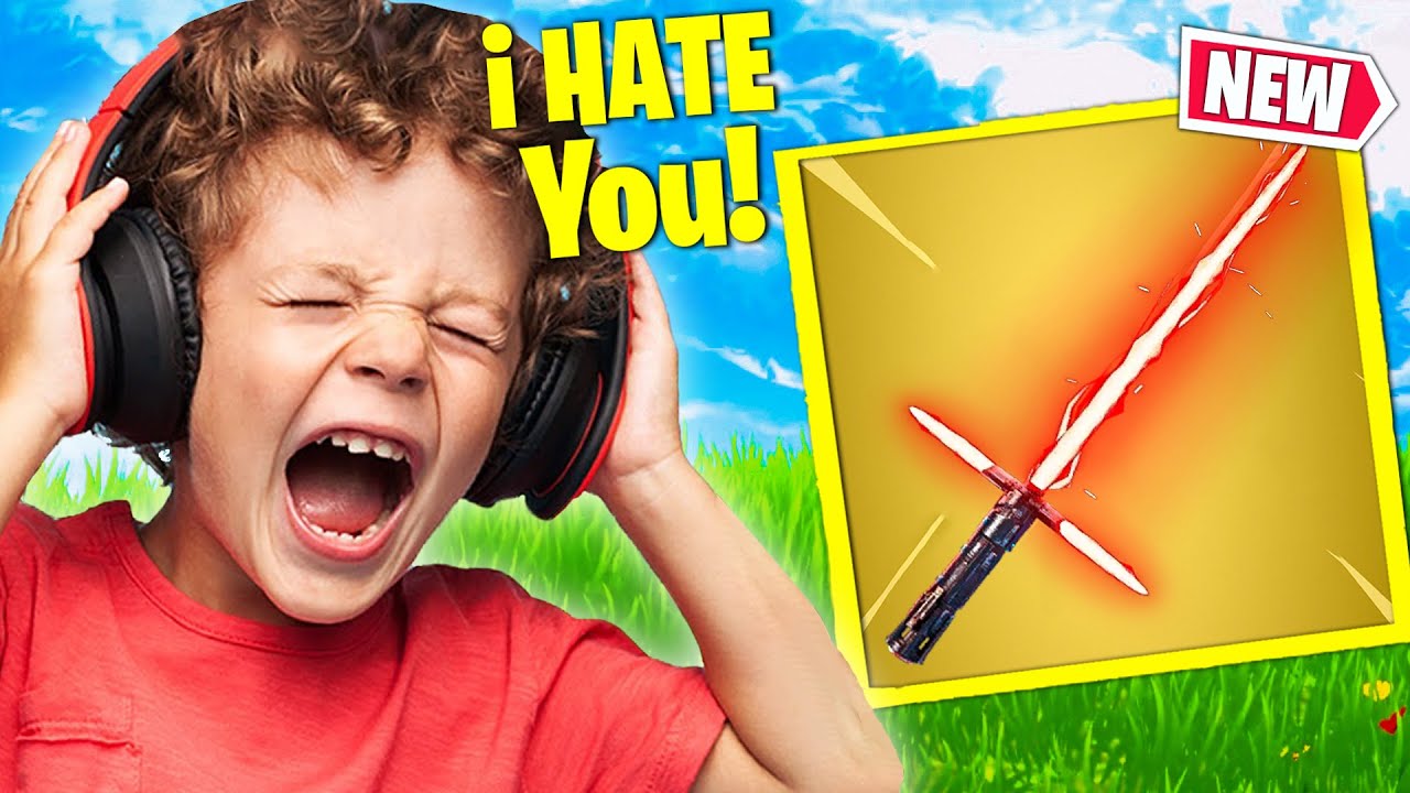 Trolling ANGRY KID With *UNVAULTED* LIGHTSABER’s in Fortnite! - YouTube