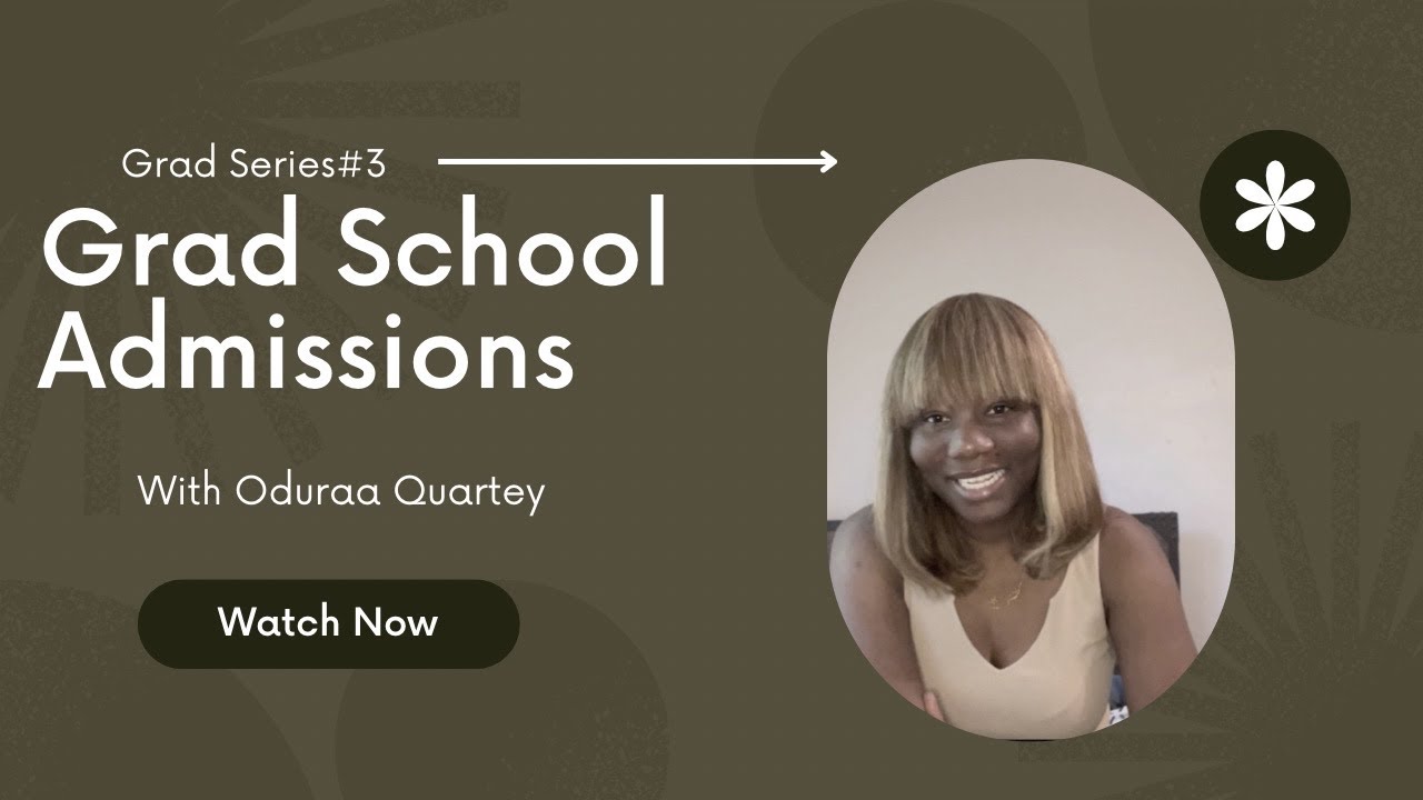 Grad School Series #3: Grad School ADMISSIONS/ACCEPTANCE|What’s next ...