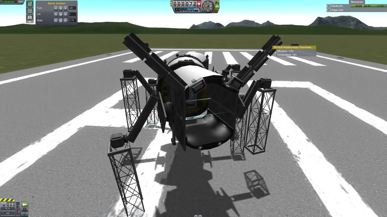 KSP - Walker Hexus Ranger (mechanized walker) - YouTube