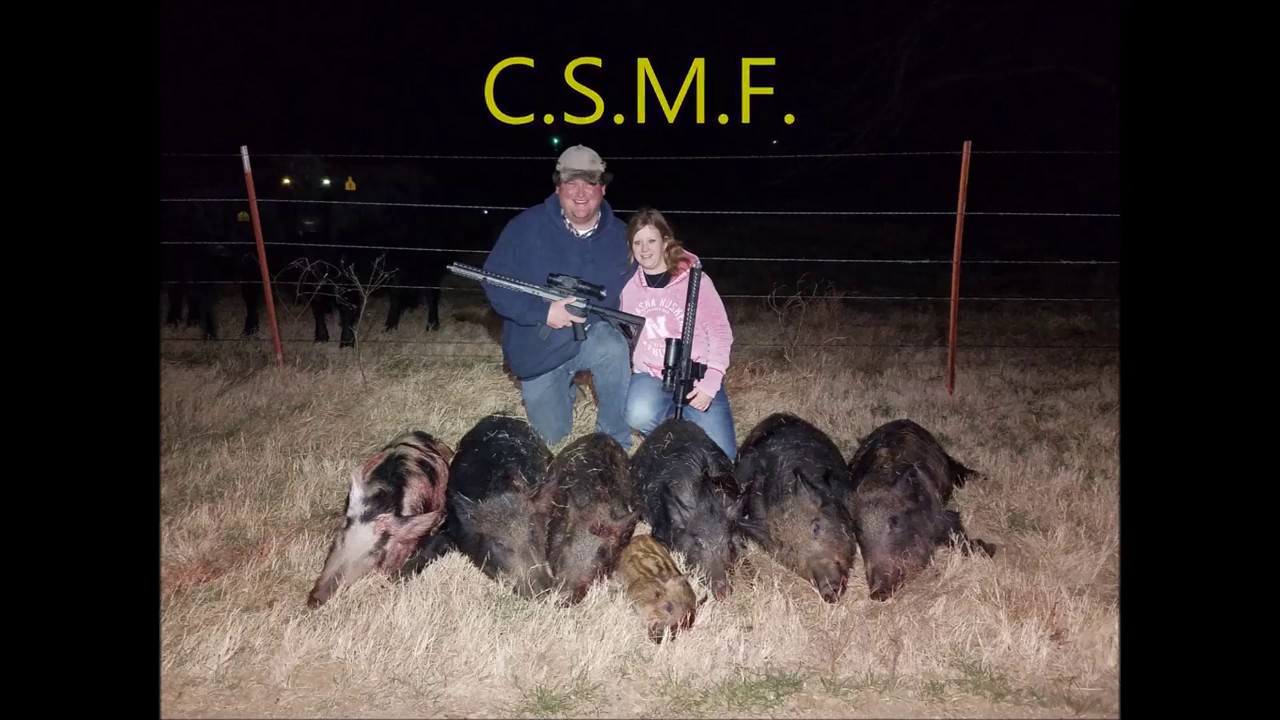 8 Hogs Down Honeymoon Hog Hunt - YouTube