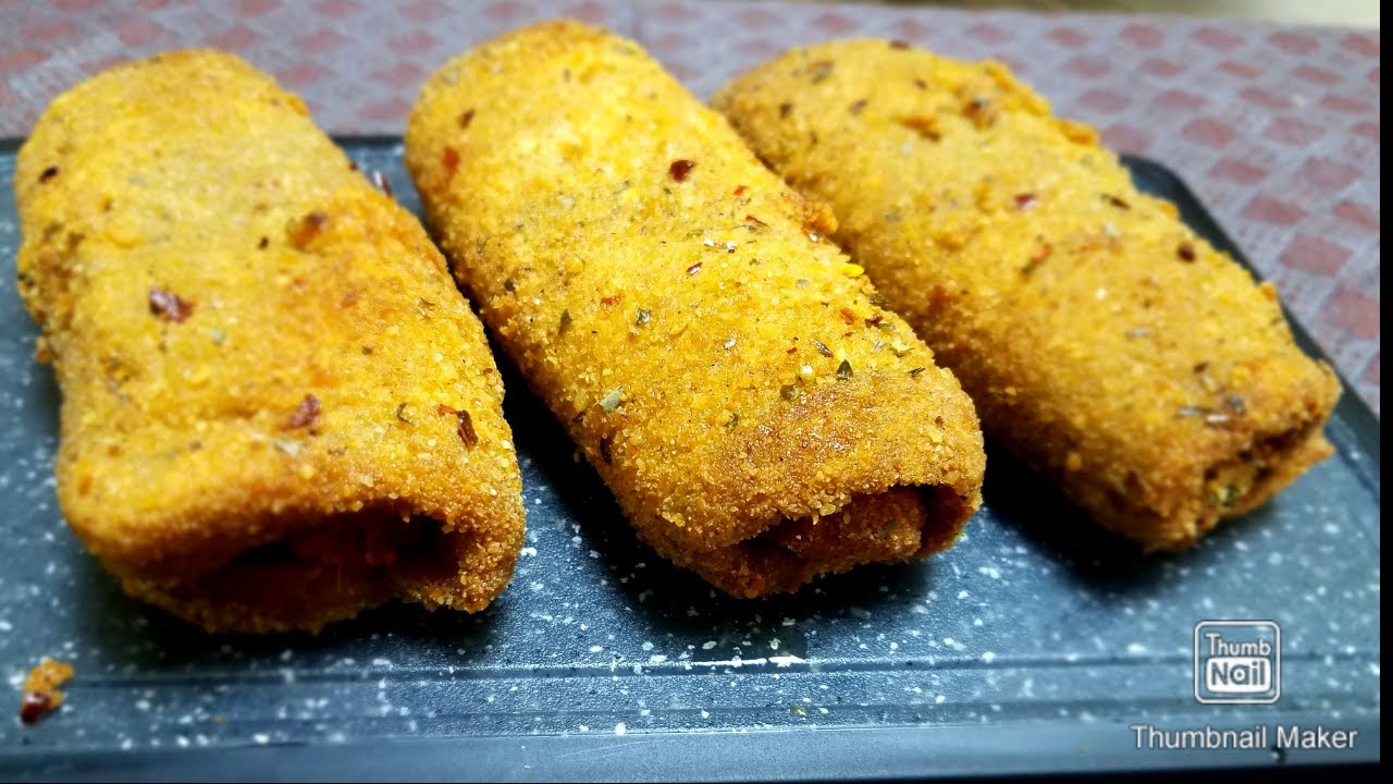 BREAD ROLLS WITH SHAMI KABAB STUFFING - YouTube