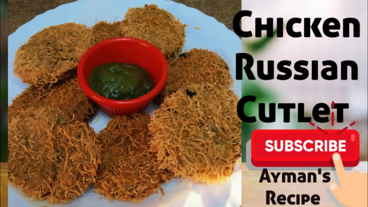 Chicken Russian Cutlet | chicken starter | Chicken Russian Kabab - YouTube