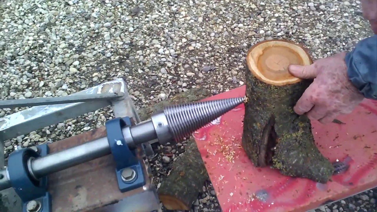 SPACCALEGNA A VITE CONICA - YouTube