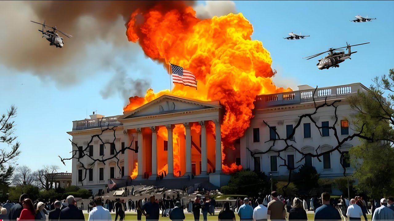 1 minute ago, the US Presidential Palace in Washington was destroyed by ...
